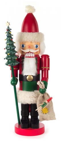 German Santa with Tree Nutcracker | ChristKindl-Markt German Gifts