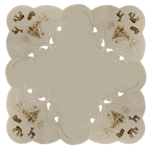 Christmas Winter Square German Table Cloth 60x60 cm - ChristKindl-Markt
