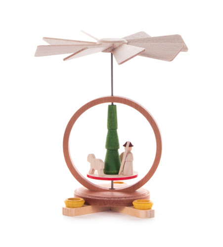 Miniature Shepherd Pyramid | 10cm | Warm Air Pyramid - ChristKindl-Markt