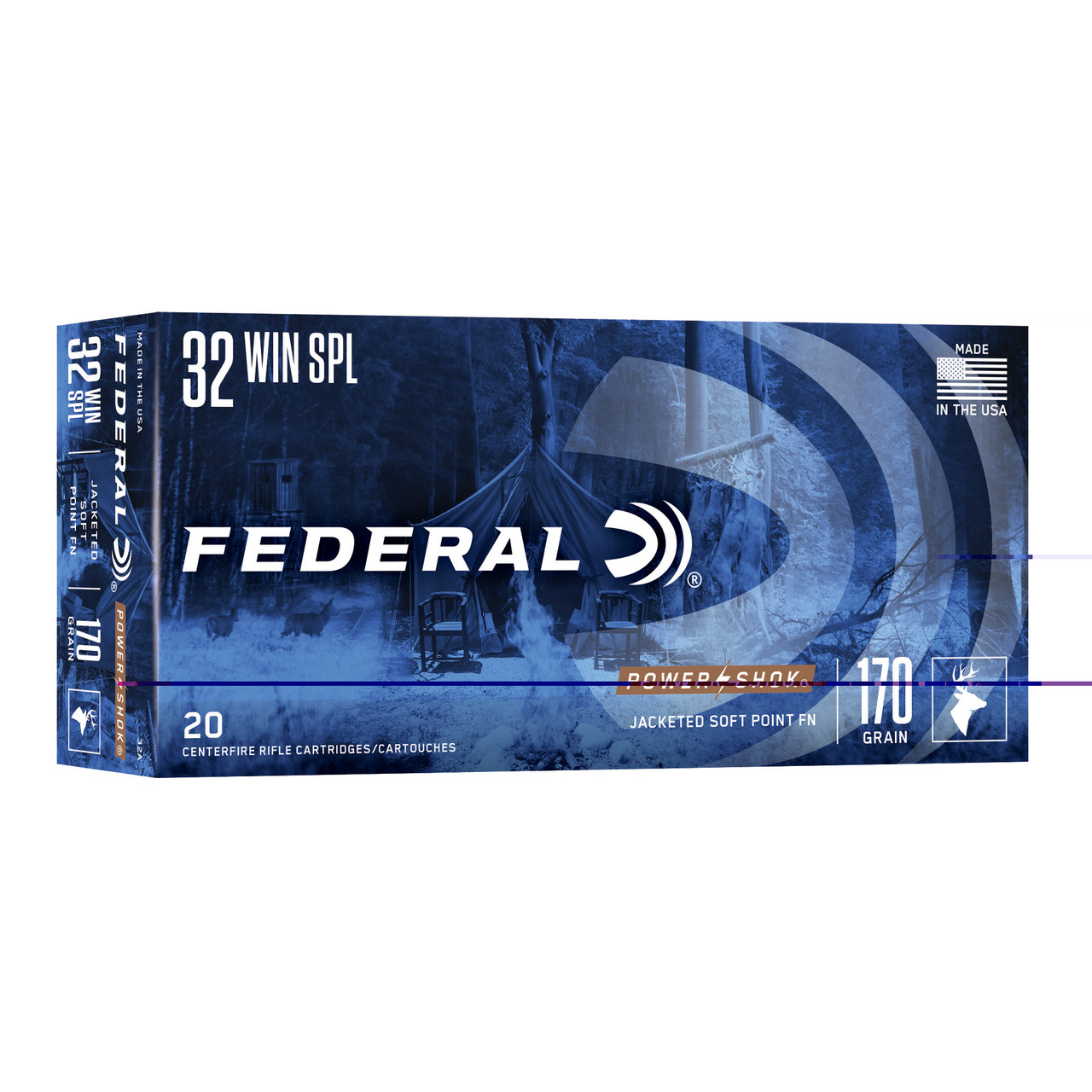 FEDERAL 32 WINCHESTER SPECIAL - 170 GR - SP - 20 RDS/BOX