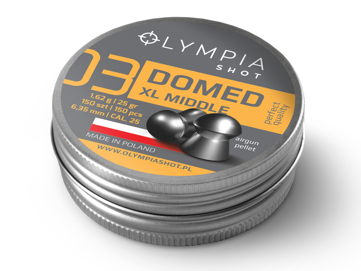 OLYMPIA SHOT XL MIDDLE - .25 PEL - DOME - 25 GR - 150/tin