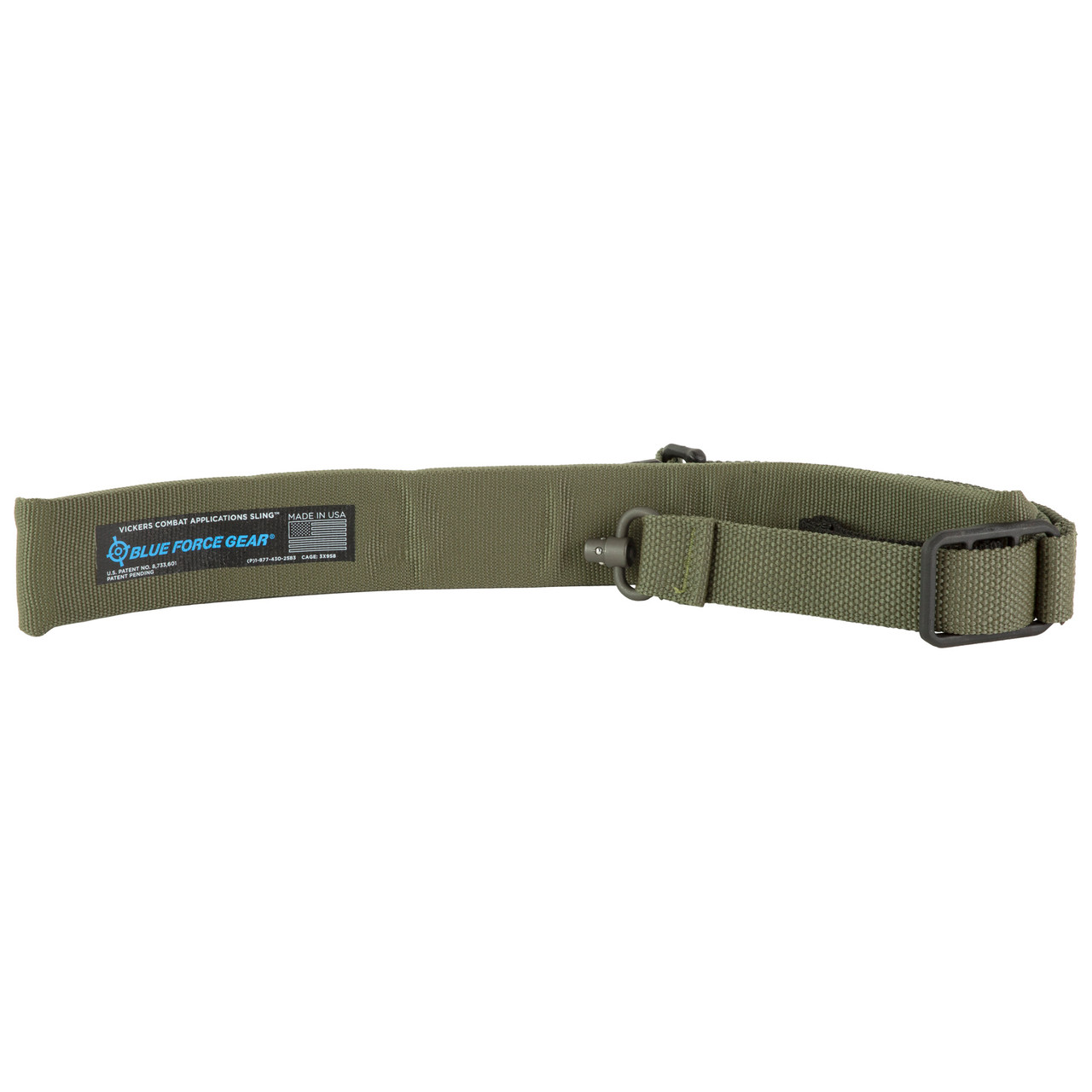 VICKERS PADDED PUSH BUTTON SLING - QD - 2 POINT - RANGER GREEN