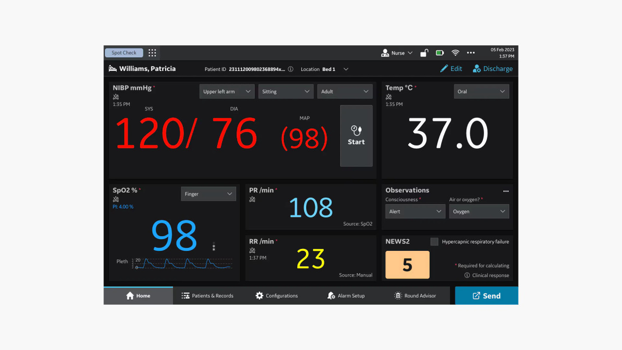 GE Portrait VSM Vital Signs Monitor | Exam Tables Direct