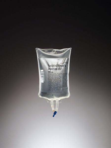 Baxter Lactated Ringer's Injection, USP, 500 mL VIAFLEX Plastic ...