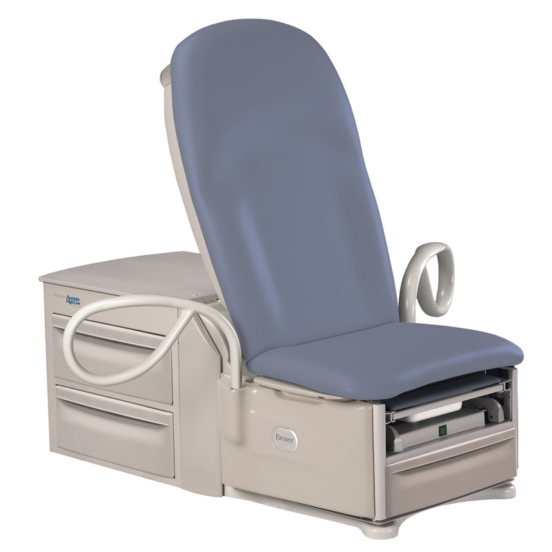 Hausted Exam Table w/Pelvic Tilt, Stirrups & Pass thru Drawers | Exam ...