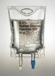 Baxter 0.9% Sodium Chloride Injection, USP, 50 mL VIAFLEX Plastic ...