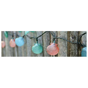 Scallop Shell String Lights 8.5' Long Strand 25253-SCALLOP