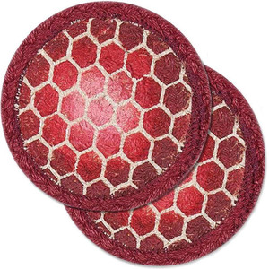 Turtle Shell Table Coaster - SET OF TWO - 5" (H-004-5)