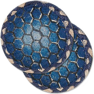 Turtle Shell Table Coaster - SET OF TWO - 5" (H-005-5)