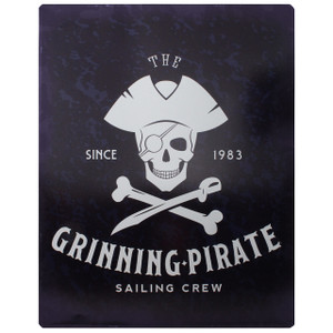 Metal Grinning Pirate Sign