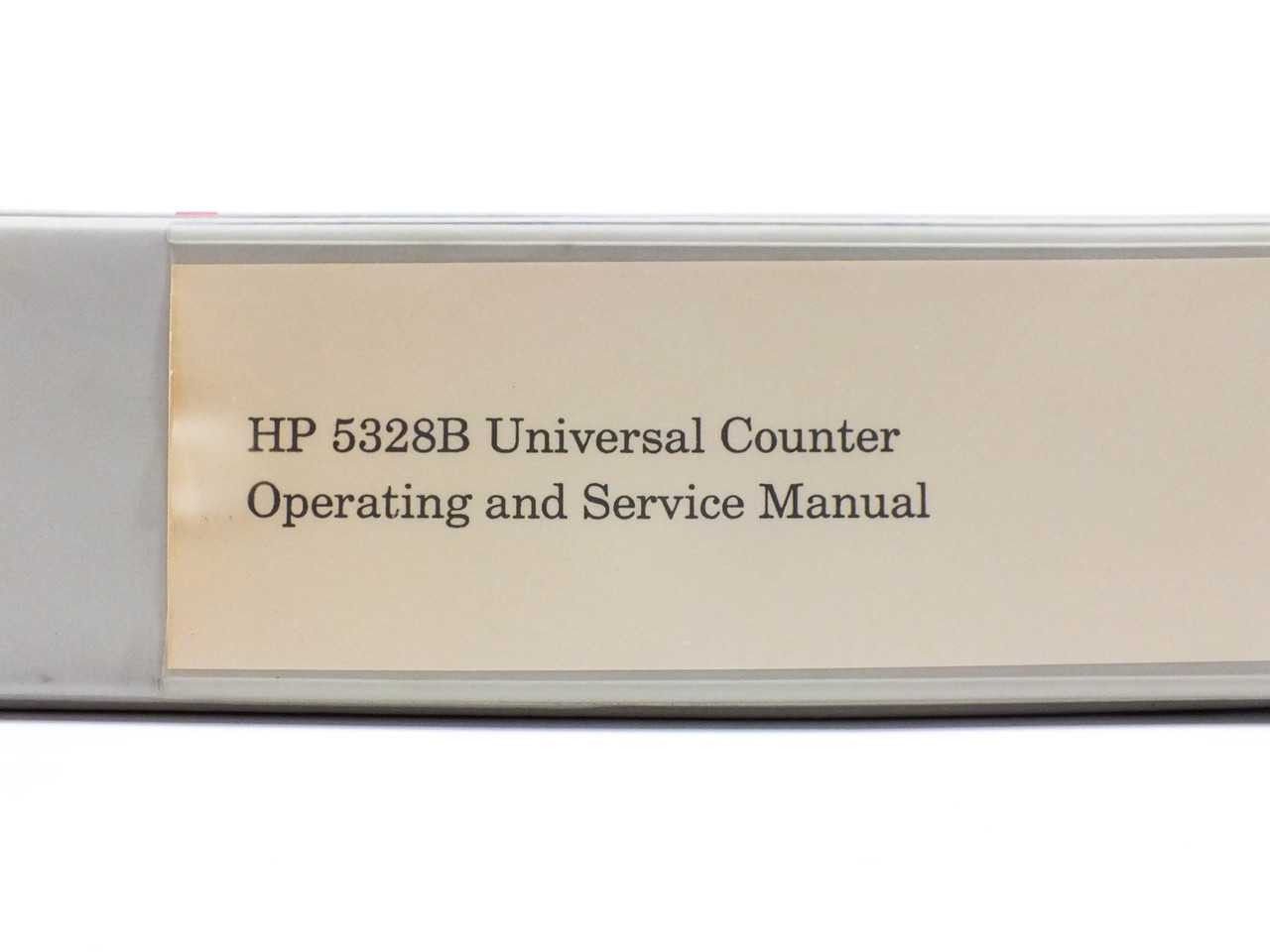 HP 5328B Universal Counter Operating and Service Manual