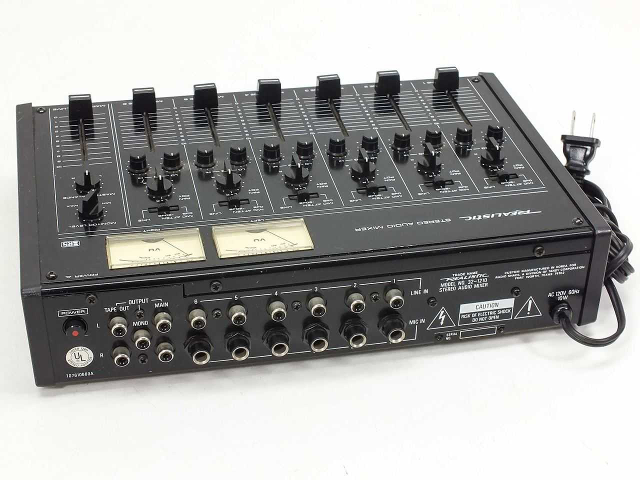 Realistic 32-1210 Stereo Audio Mixer