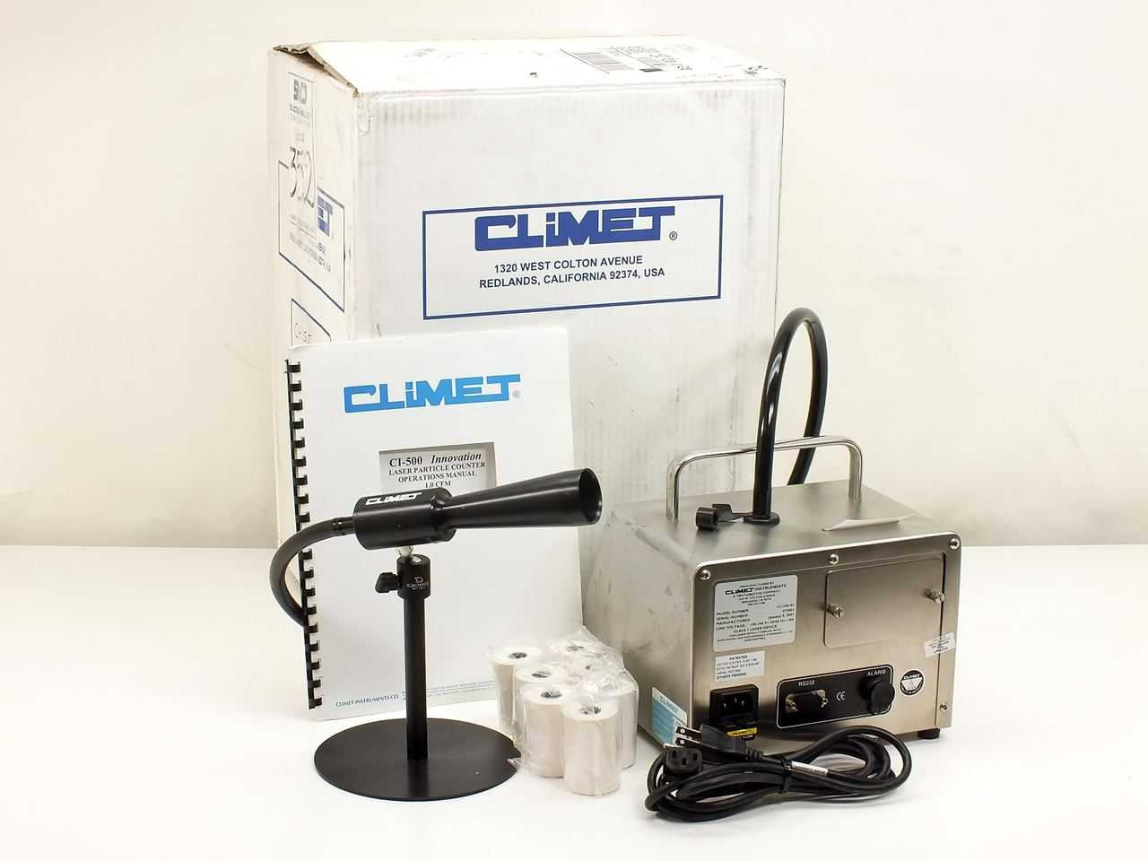 Climet CI-150T Particle Counter w/ Sample Probe Stand