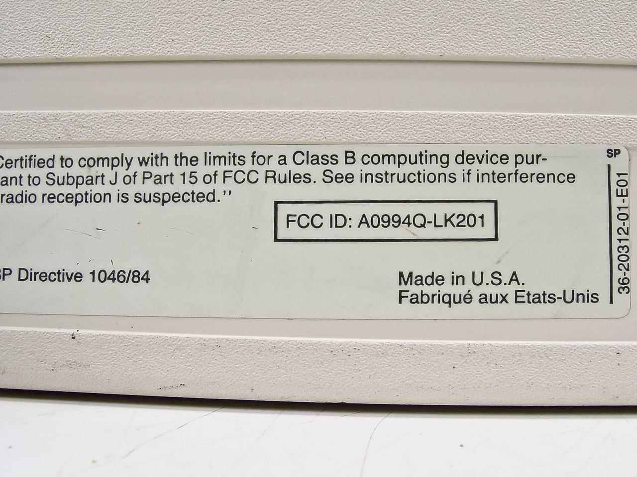 Digital Equipment Corp LK201 DEC VT 220 320 Terminal Keyboard RJ11