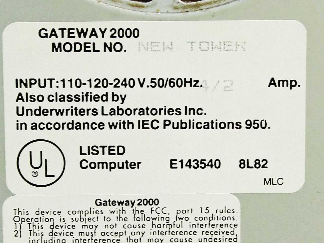 Gateway 2000 P5-90 P90 MHz 16MB 1.6GB Tower Computer
