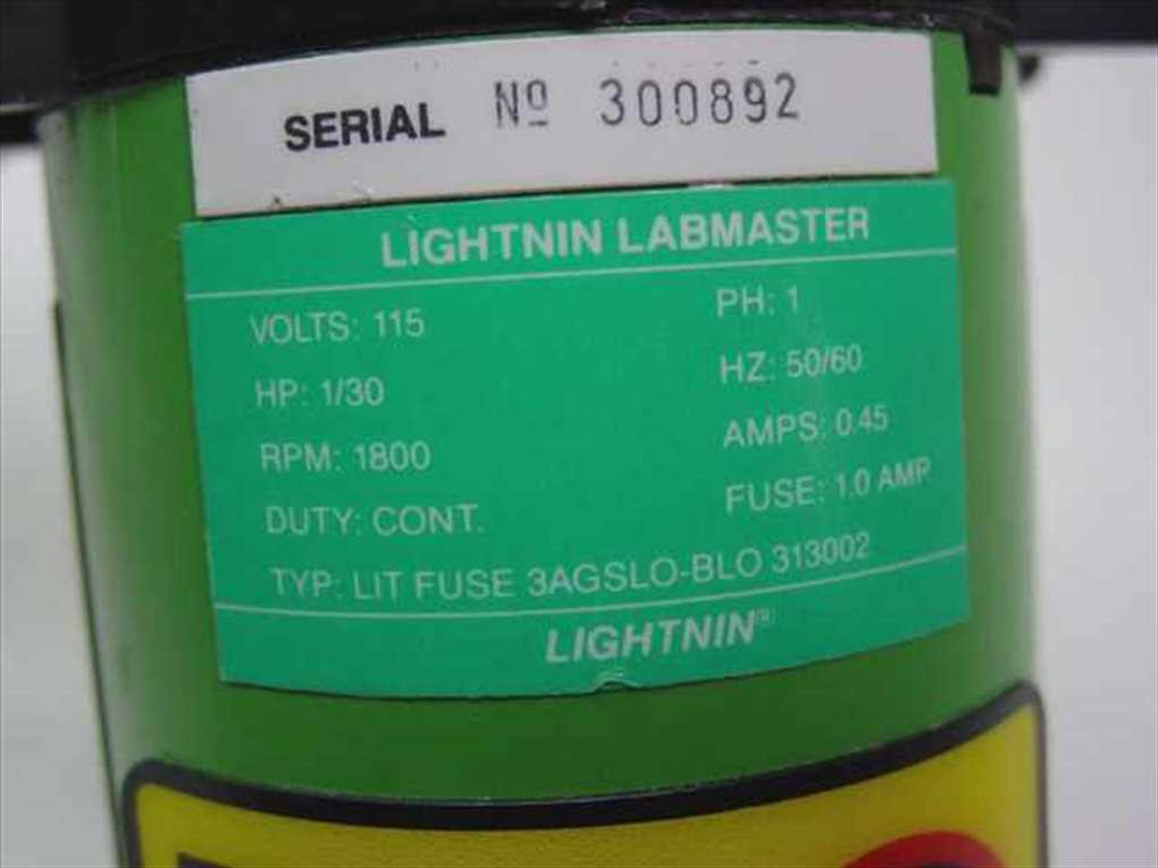 Lightnin G1U03 Labmaster Fixed Speed Mixer 1/30HP 1800 RPM