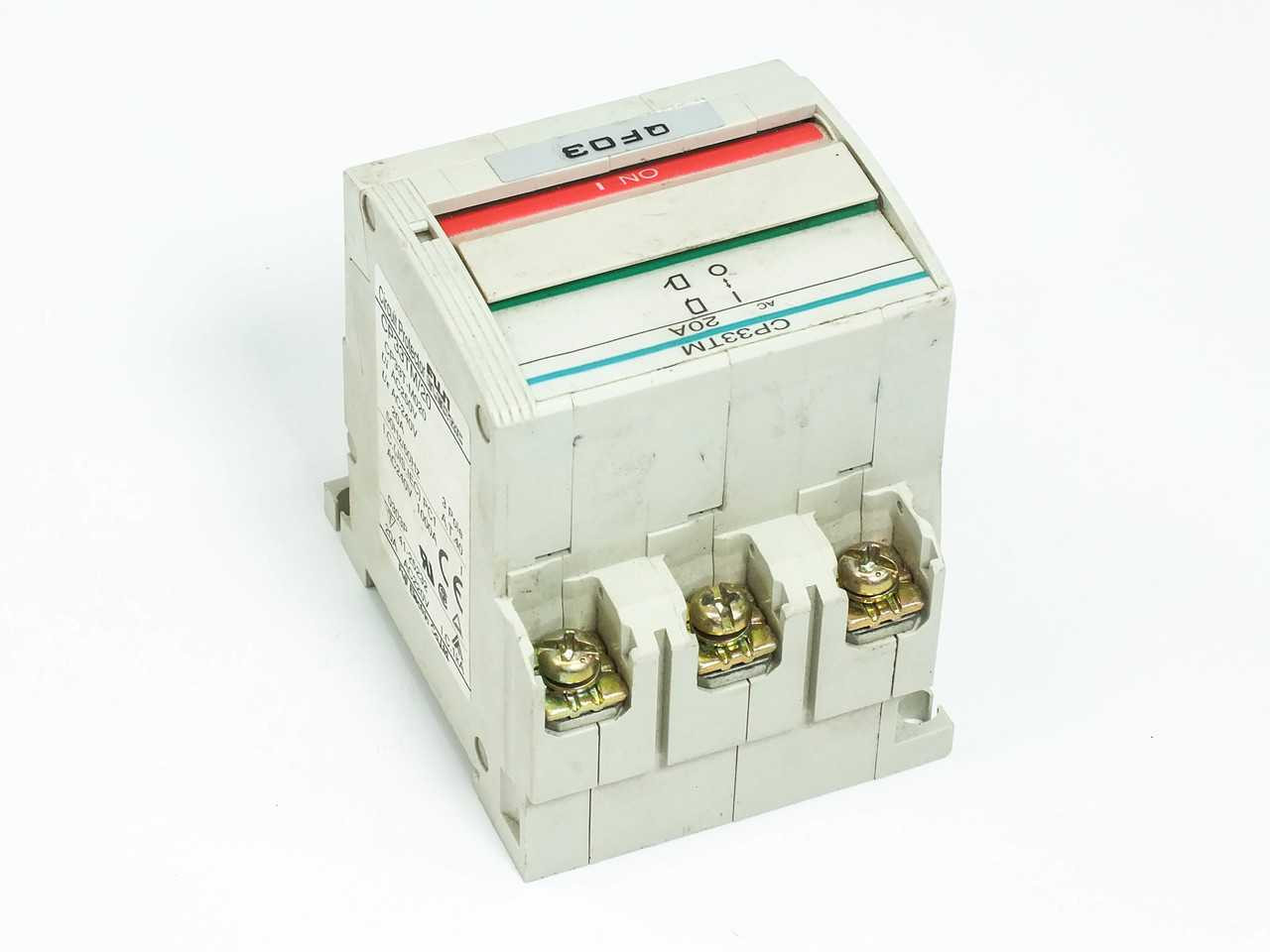 Fuji Electric Circuit Protector / Breaker 3 Amp 3-Pole CP33T-M003 CP33TM/3