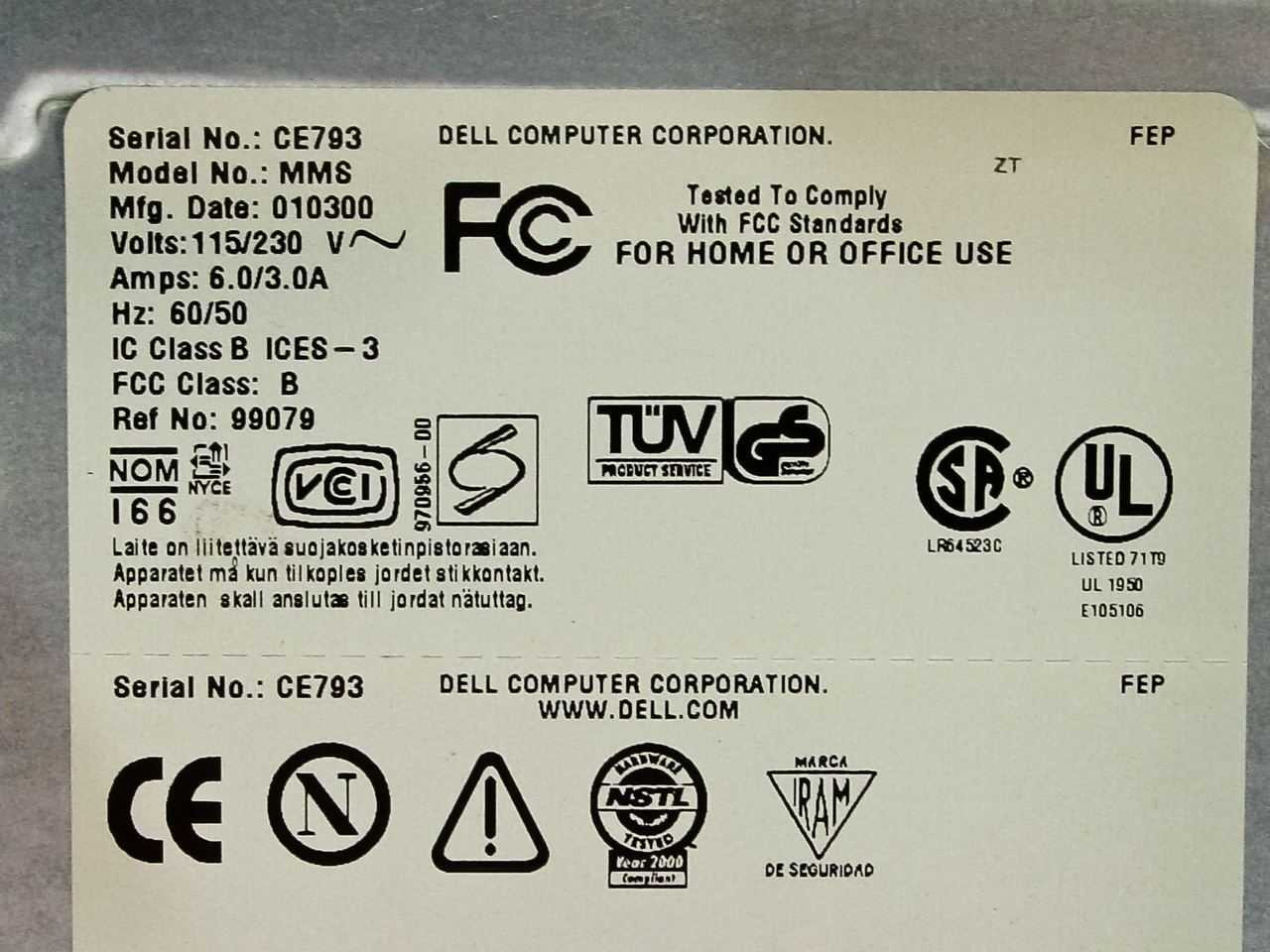 Dell Dimension XPS T600 Pentium III 600MHz, 256MB Tower Computer