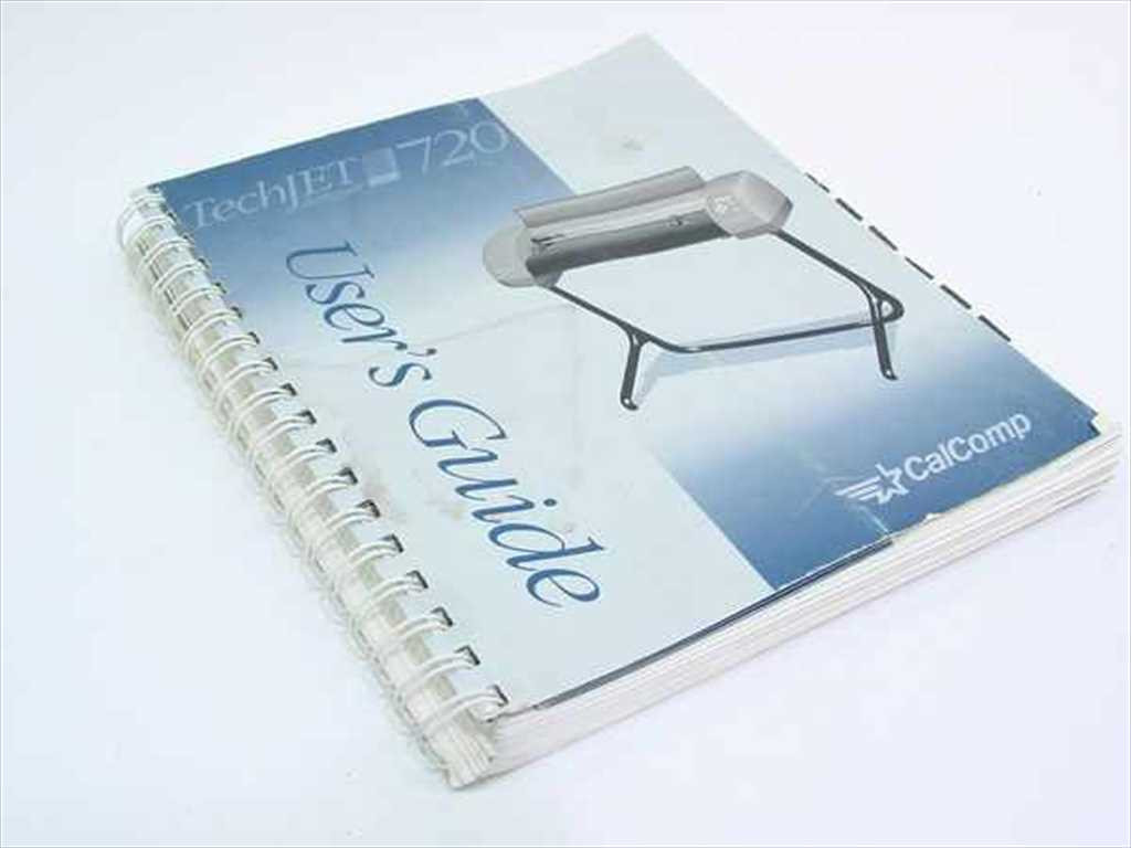 CalComp TechJet Designer 720 Plotter User's Guide - Manual - P/N MOO22-050