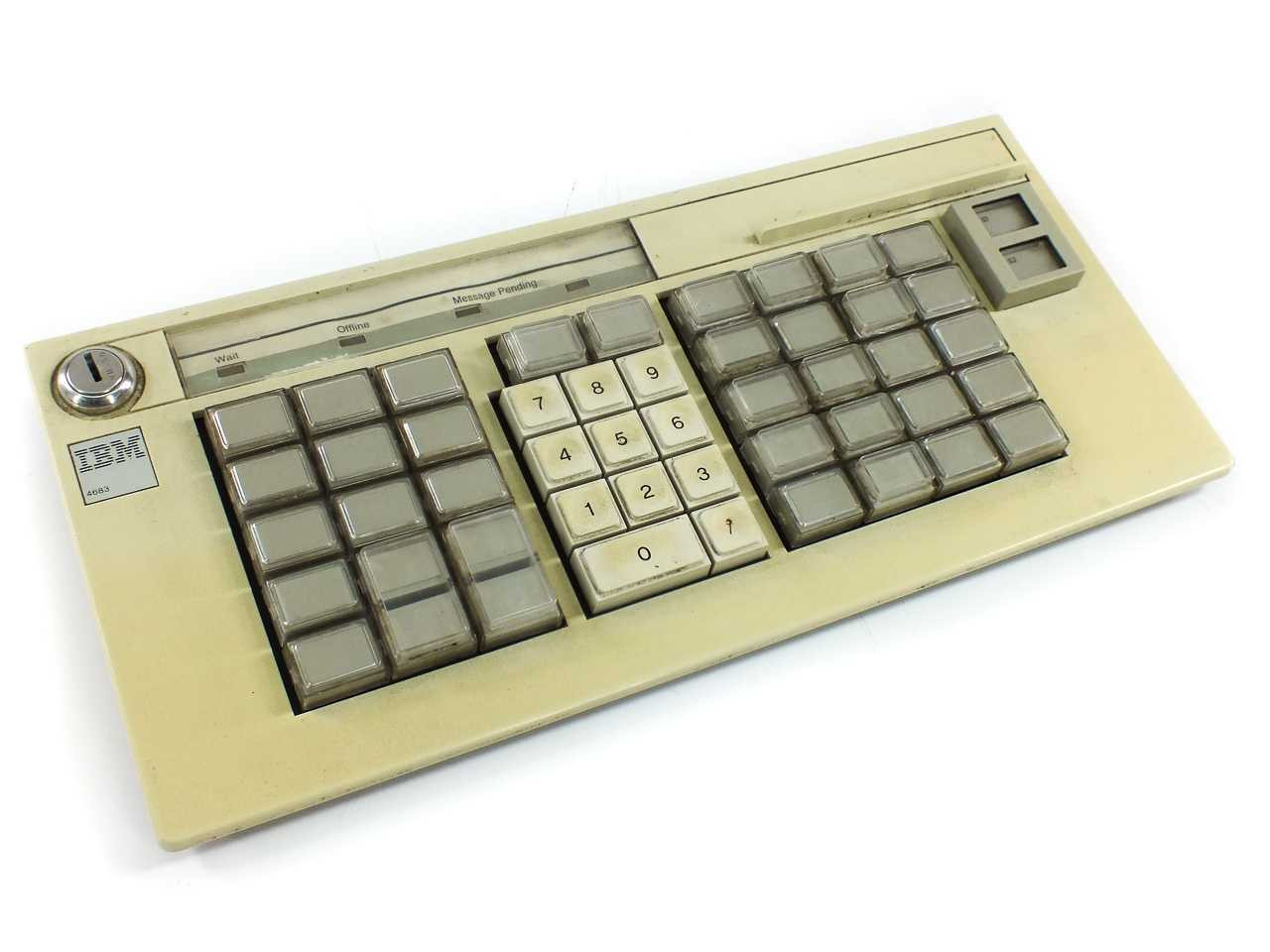 IBM 4783896 4683-P21 Programmable POS Keyboard 59G9063 - No Cable or Key - As Is