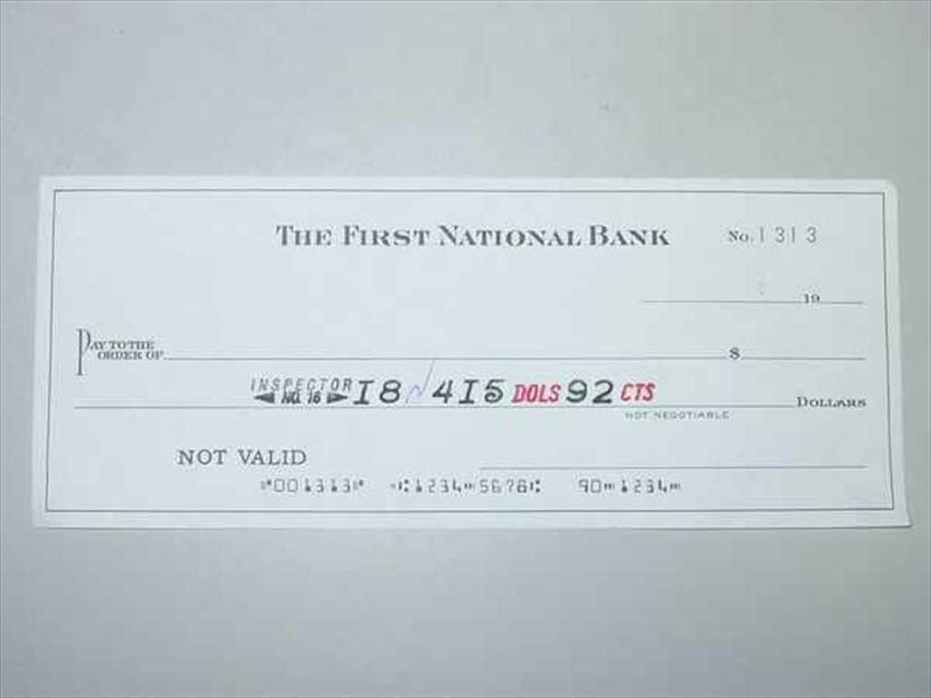 Paymaster 8000 Check Embosser