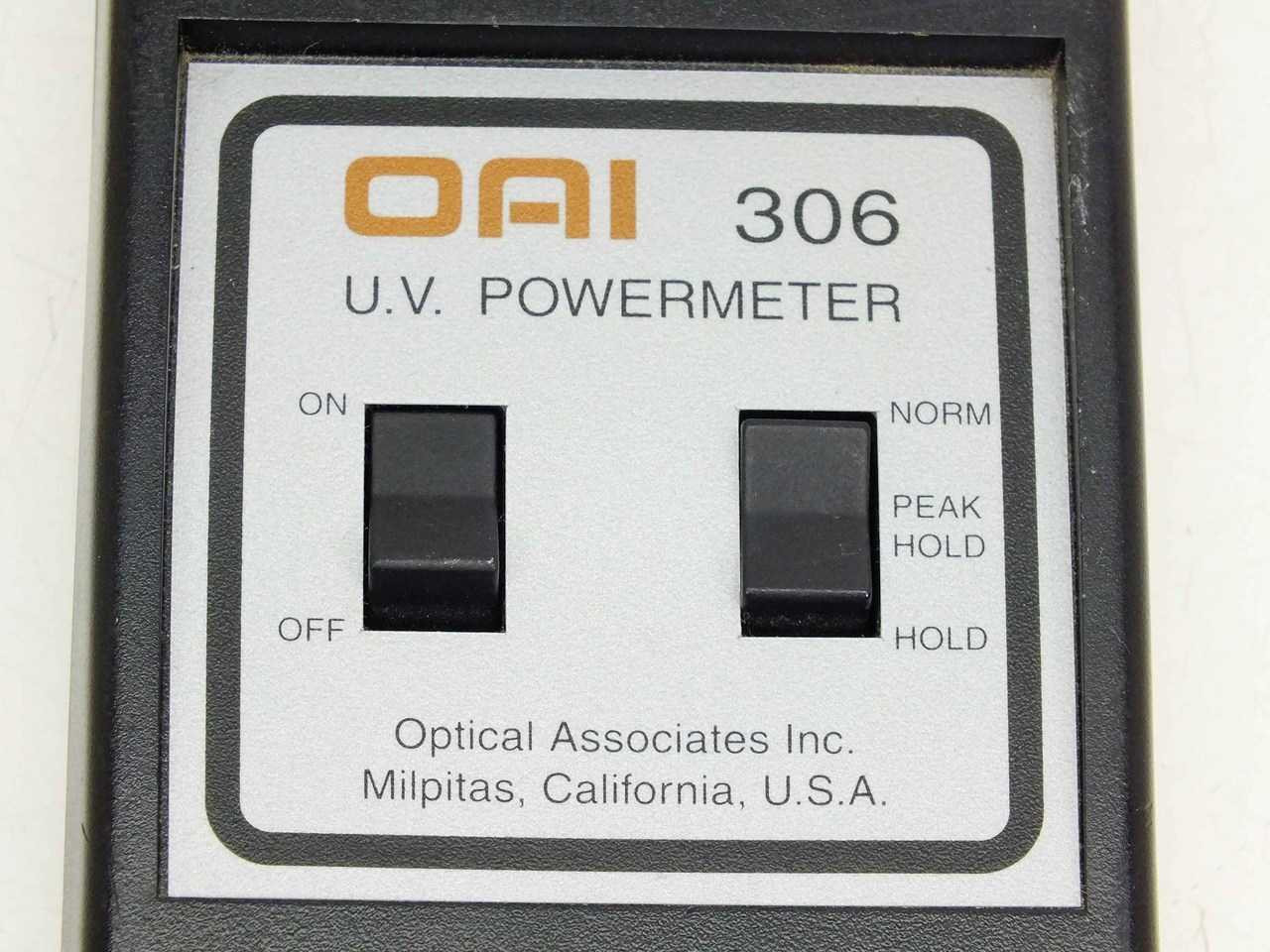 OAI Model 306 Handheld UV Intensity / Power Meter with 0306-001-04 ...