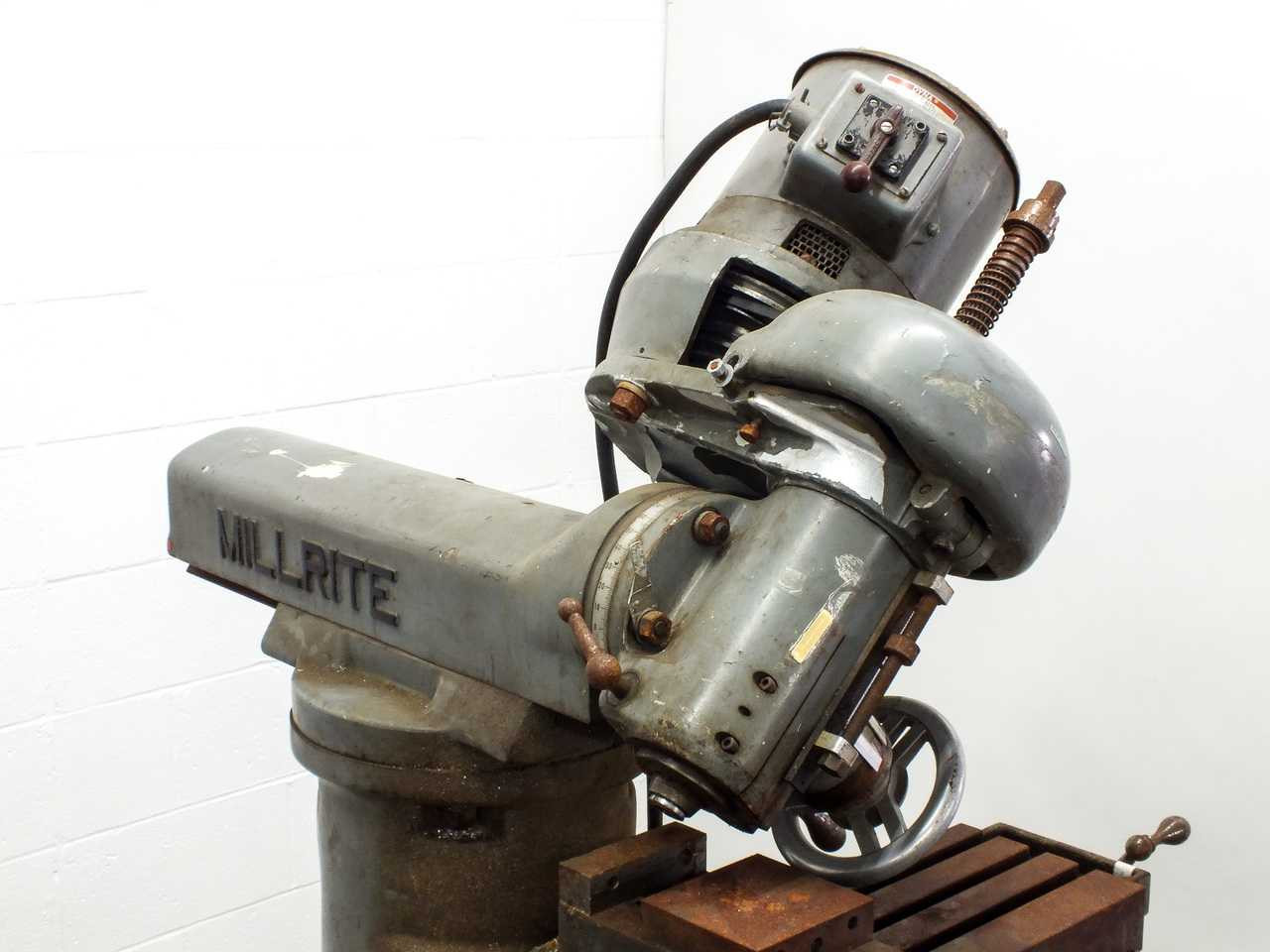 US Burke Machine Tool Co MVI Millrite Adjustable Angle Lathe 180 ...