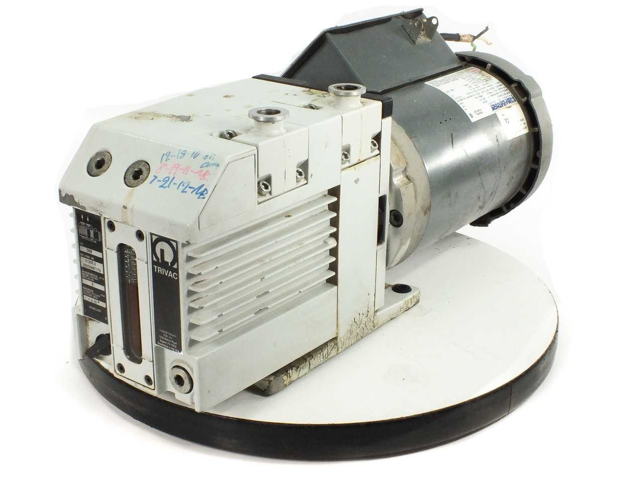 Leybold Trivac D8B Rotary Vane Dual Stage Mechanical Vacuum Pump Phase ...