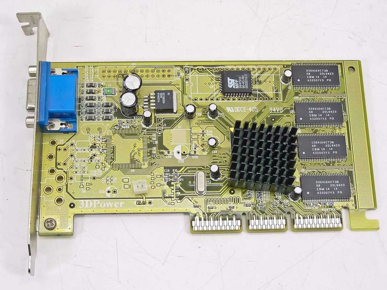 3D Power 92040030 32MB AGP TNT2 Video Card with 1x VGA Port