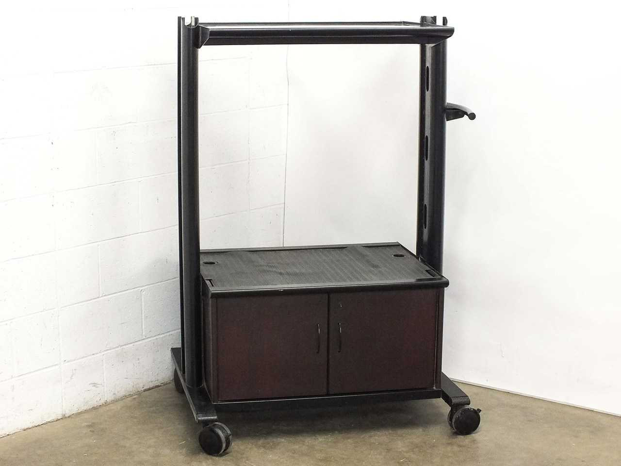 Mobile AV Cart for CRT TV Presentations with Cabinets and 30.5" x 21 ...