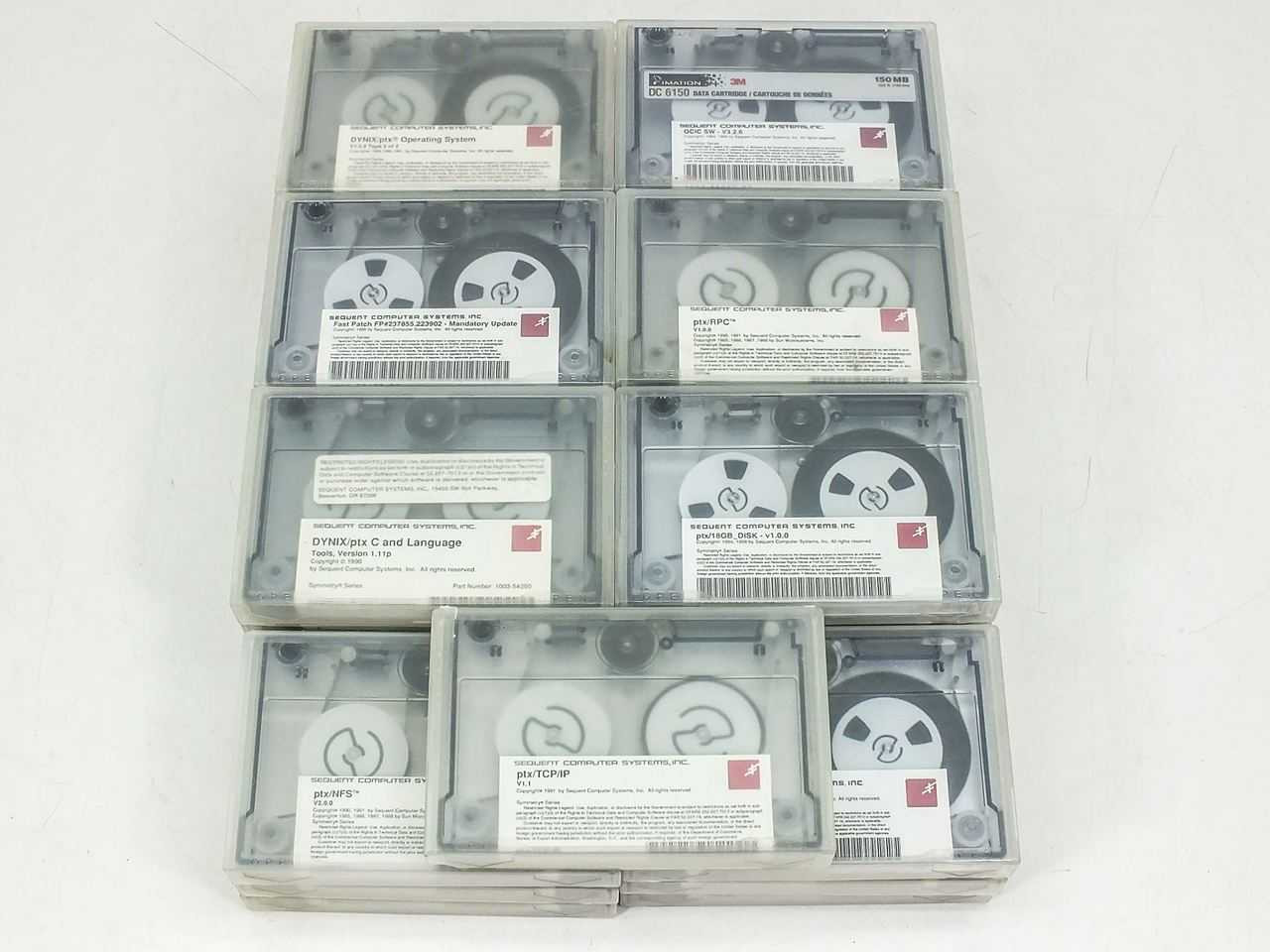Sequent Computer System Operating System Lot of 31 Tape Cartridges ...