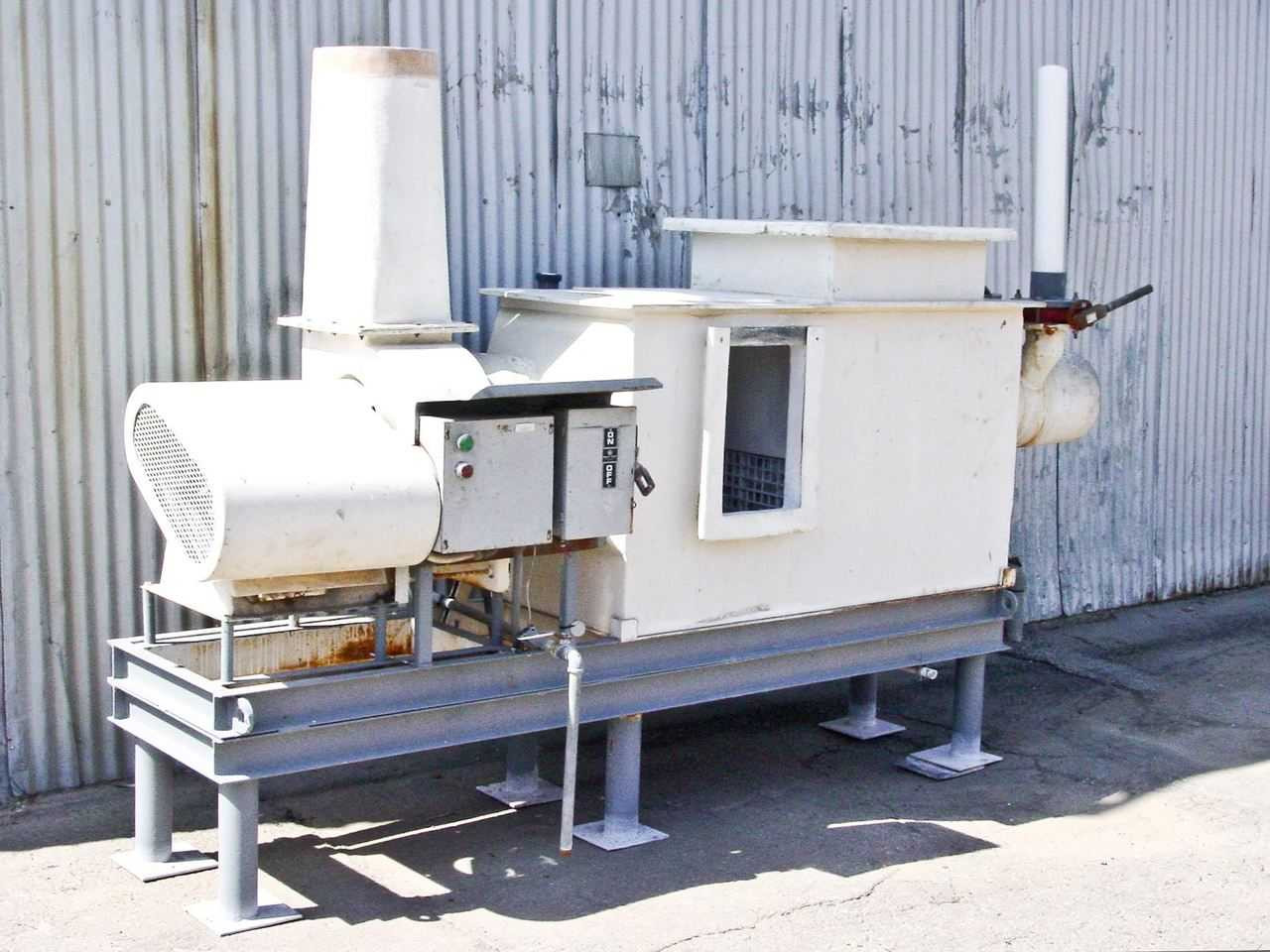 White Horizontal Wet Chemical Ammonia Gas Scrubber for Process Equipment