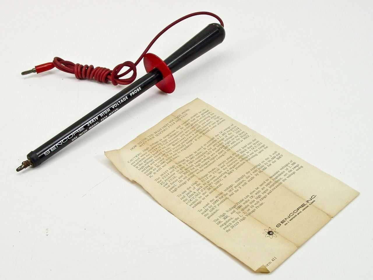 Sencore 39A19 High Voltage Probe for use with Model FE14 Meter