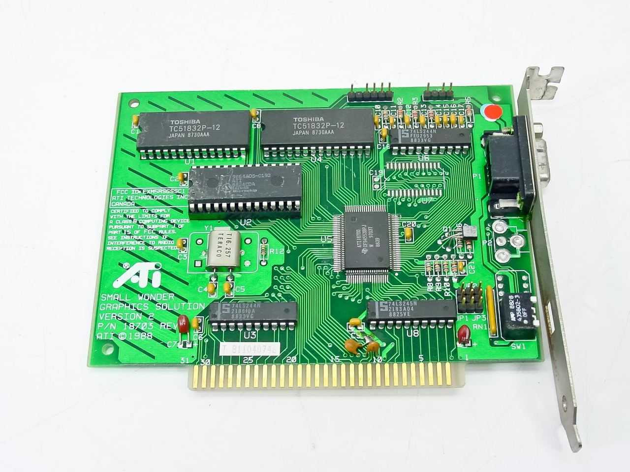 ATI Technologies 18703 Small Wonder CGA composite video card