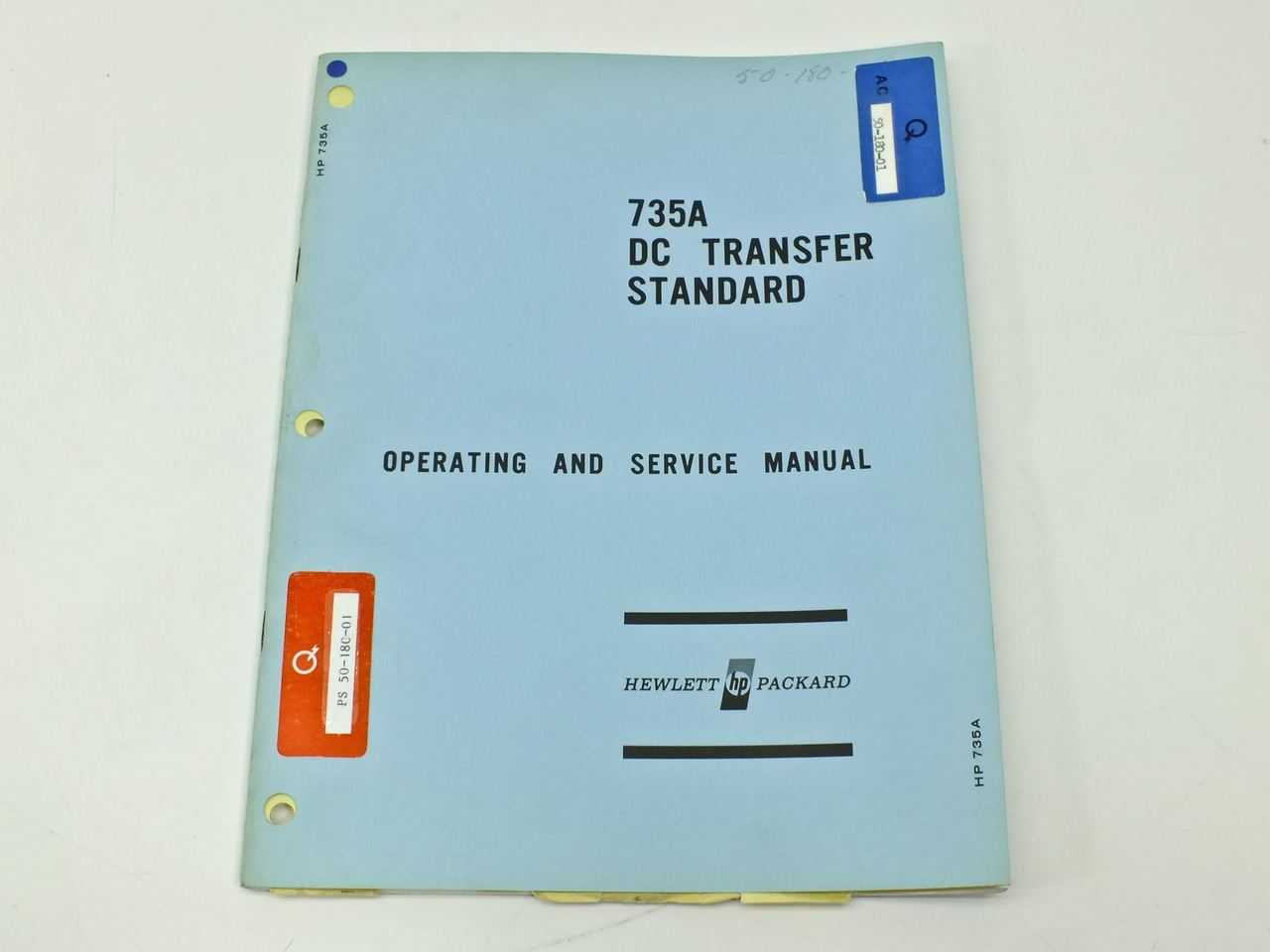 HP 735A Operating & Service Manual