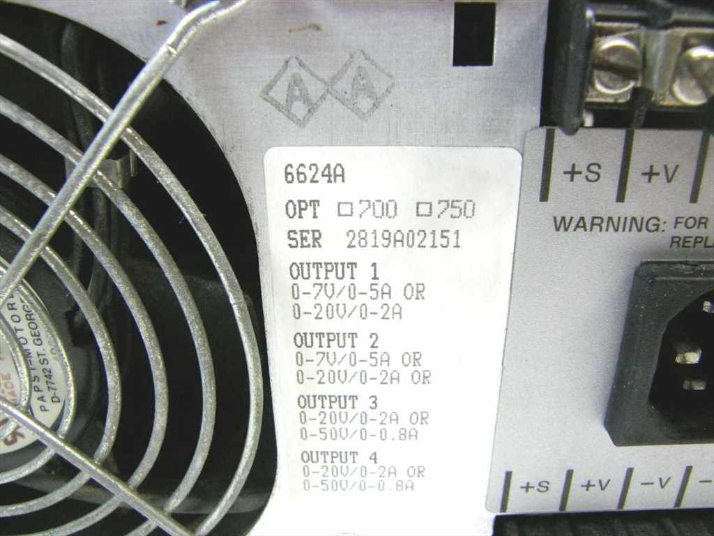 Agilent / HP 6624A Rackmount DC Power Supply 40 Watts, 4 Output