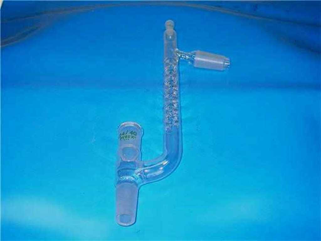 Pyrex 24/40 - 10/30 Vigreux 4 way distillation head