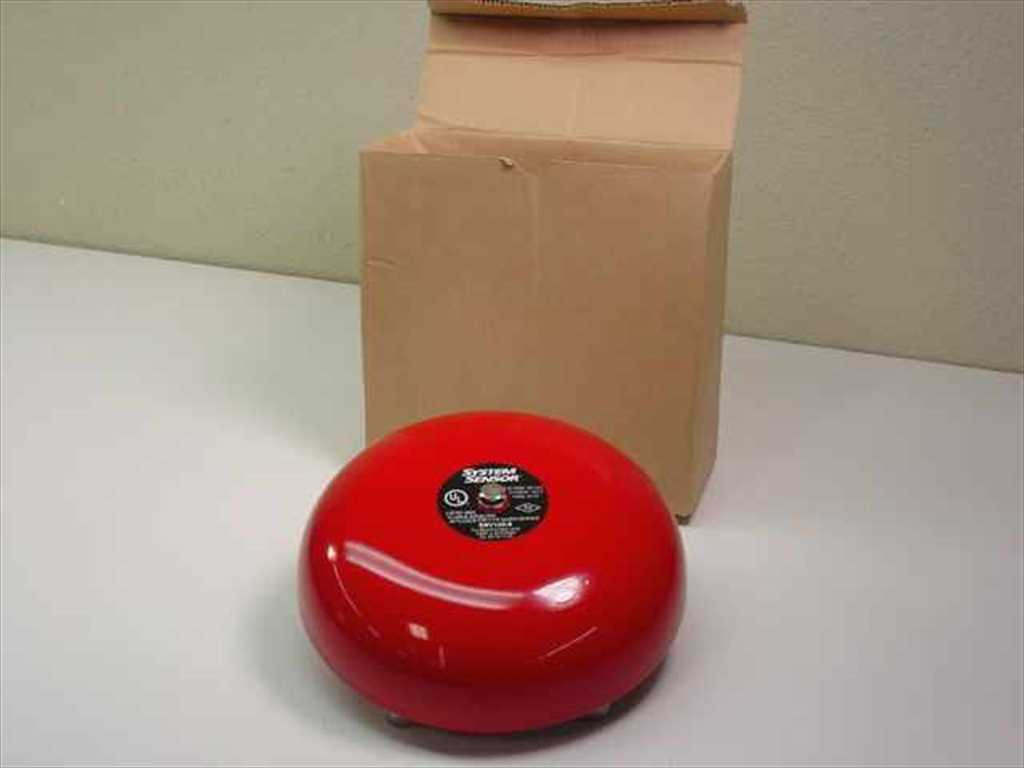 System Sensor SSV120-8 Bell W/8" Gong 120 VAC Red