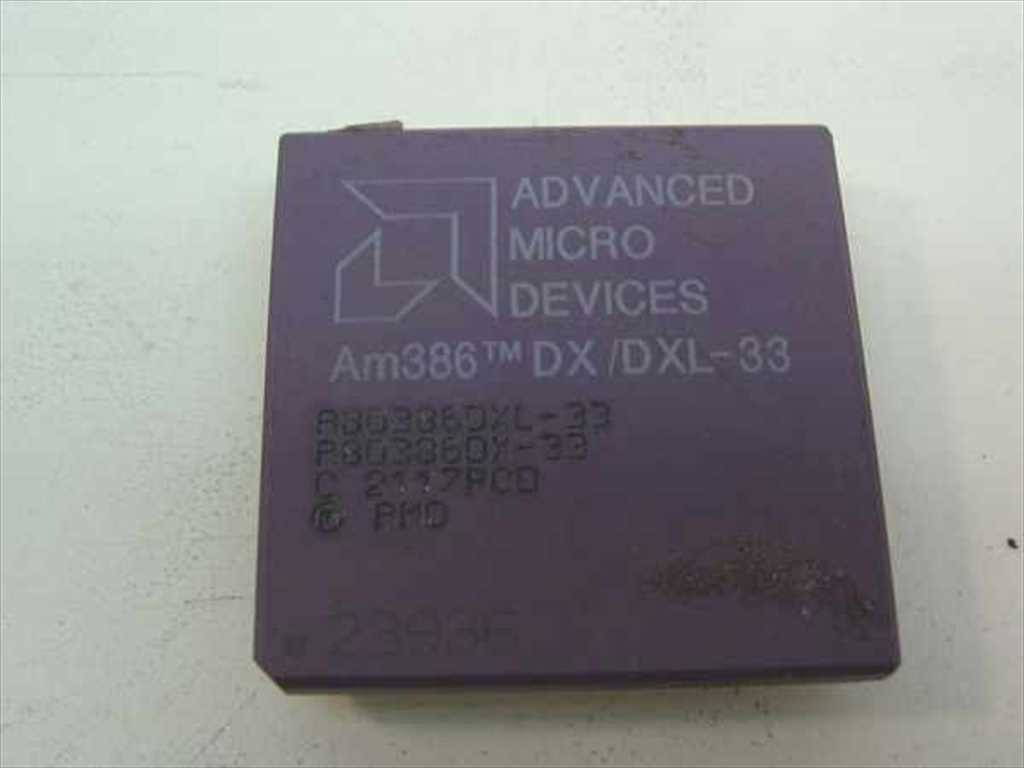 AMD A80386DXL-33 33Mhz Processor - Am386 DX/DXL-33 Vintage 386 CPU