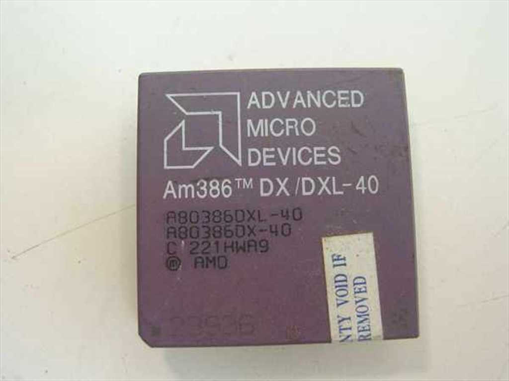 AMD Am386 DX/DXL-40 Vintage 386 40 Mhz Processor A80386DXL-40