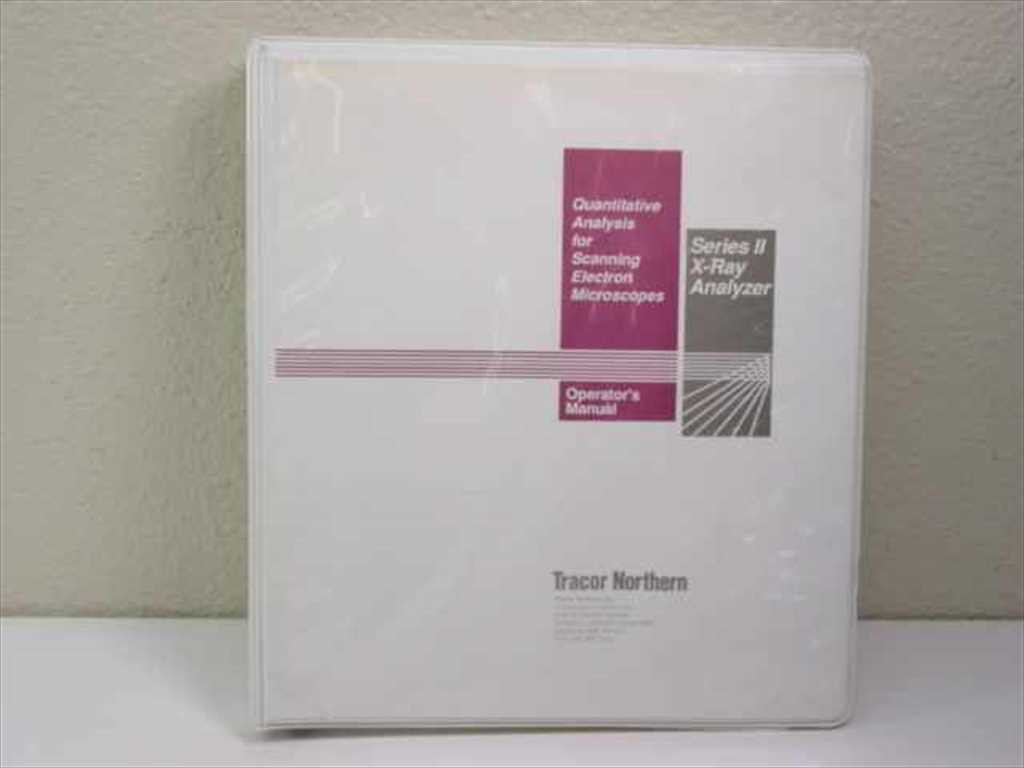 Tracor Northern Series II X-Ray Analyzer Quantitative Analysis for ...