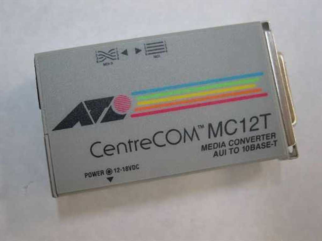 Allied Telesis AT-MC12T Media Converter AUI - 10BASE-T