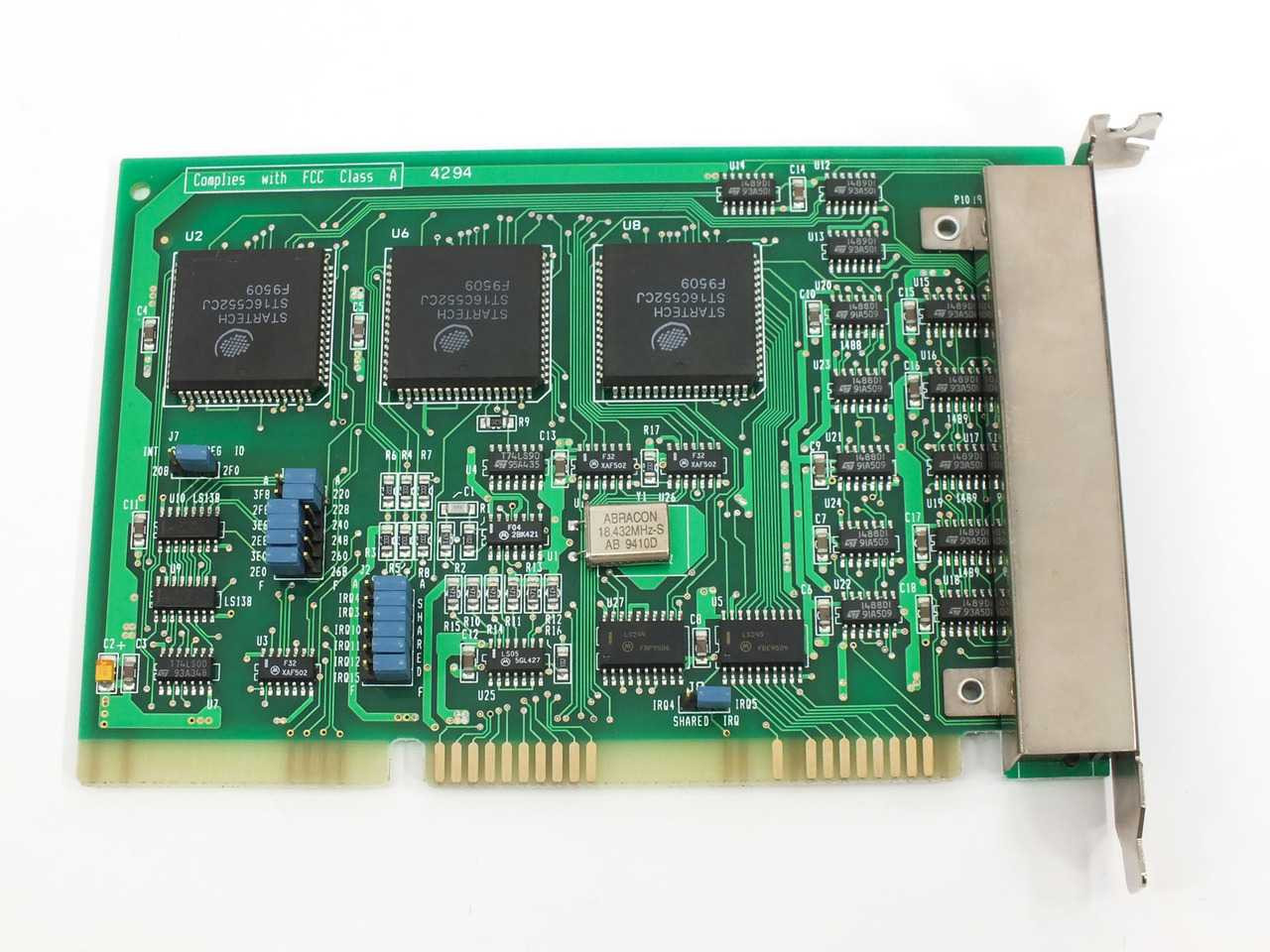 StarTech PN4920 Startech 6 Port Communications Card 16-Bit ISA E128381