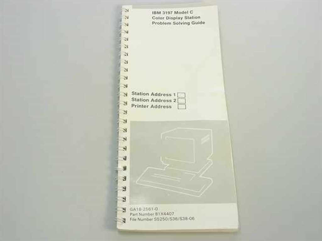 IBM IBM 3197 Model C Color Display Station Manual (81X4407)