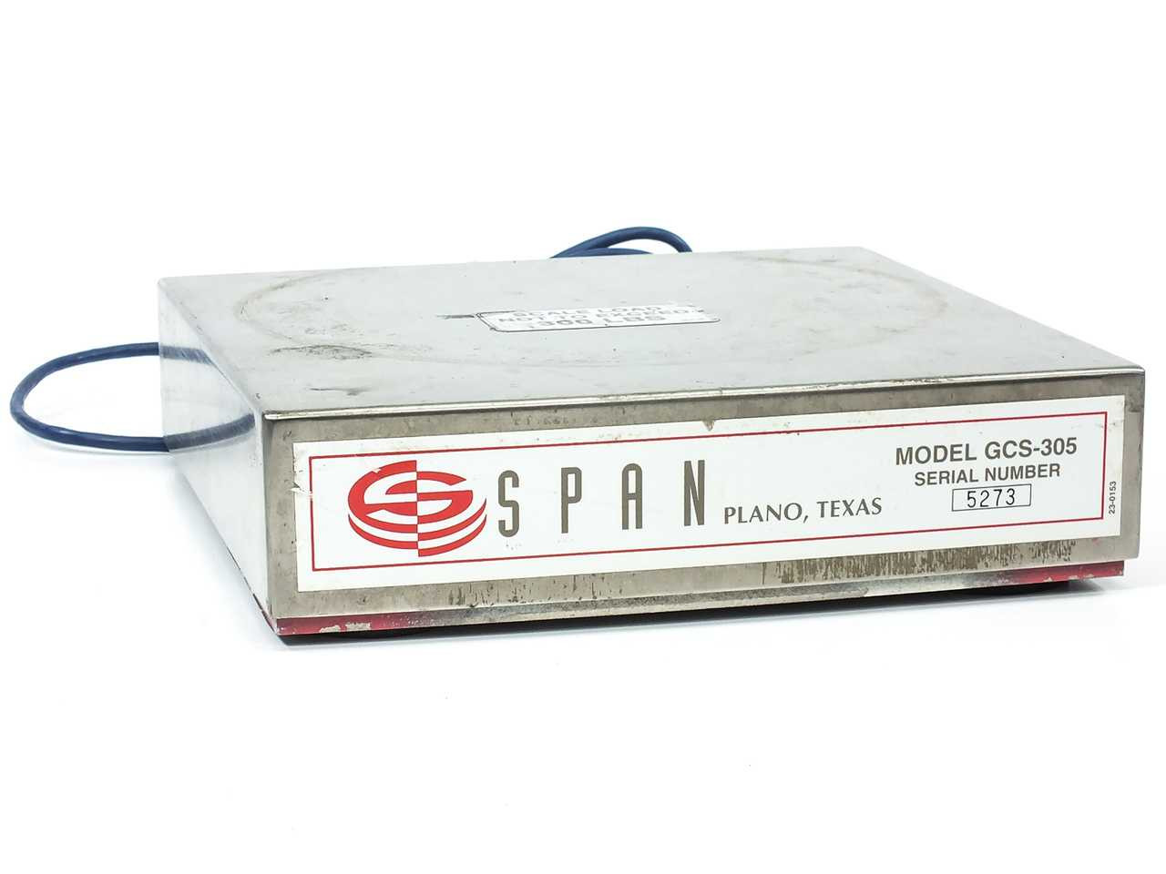 SPAN GCS-305 Gas Cylinder Scale 300 LBS SAM-305 Amplifier - No Terminal