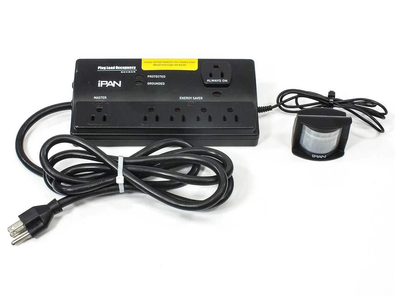 iPAN SP1601P600 Eco Power Strip Plug Load Occupancy Sensor with Motion ...