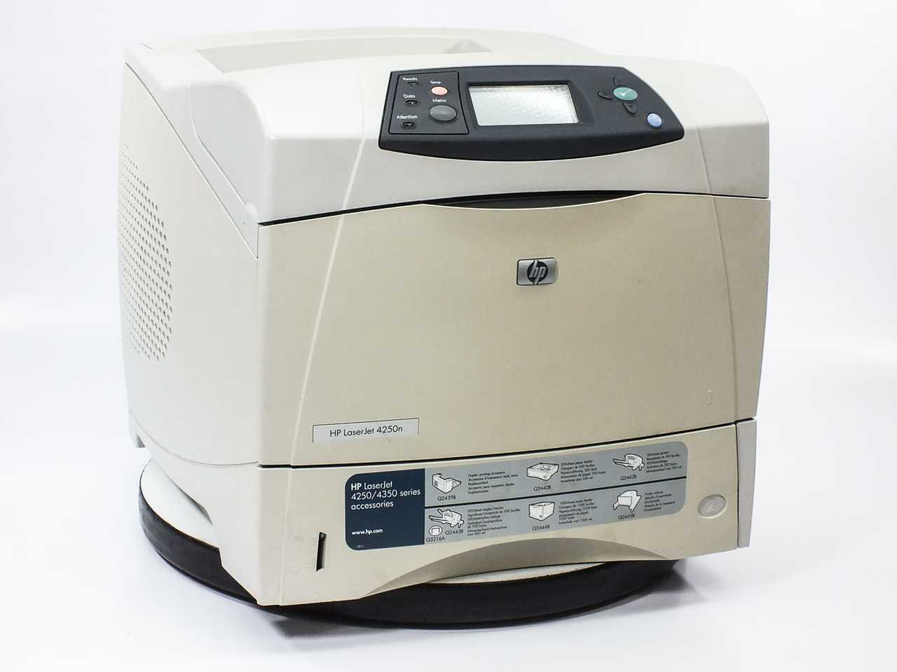 HP Q5401A LaserJet 4250n Printer Monochrome 43PPM with Embedded Ethernet