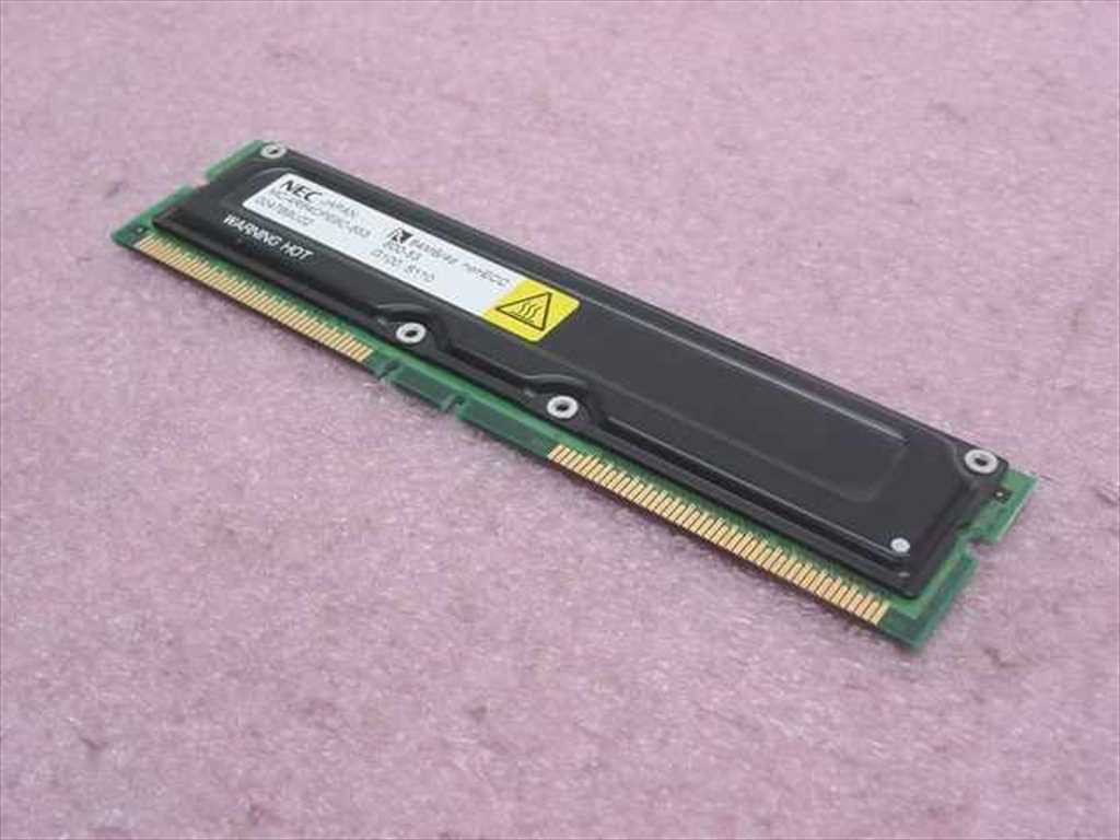 NEC MC-4R64CPE6C-653 64MB DRAM Computer RAM Memory - nonECC - Rambus