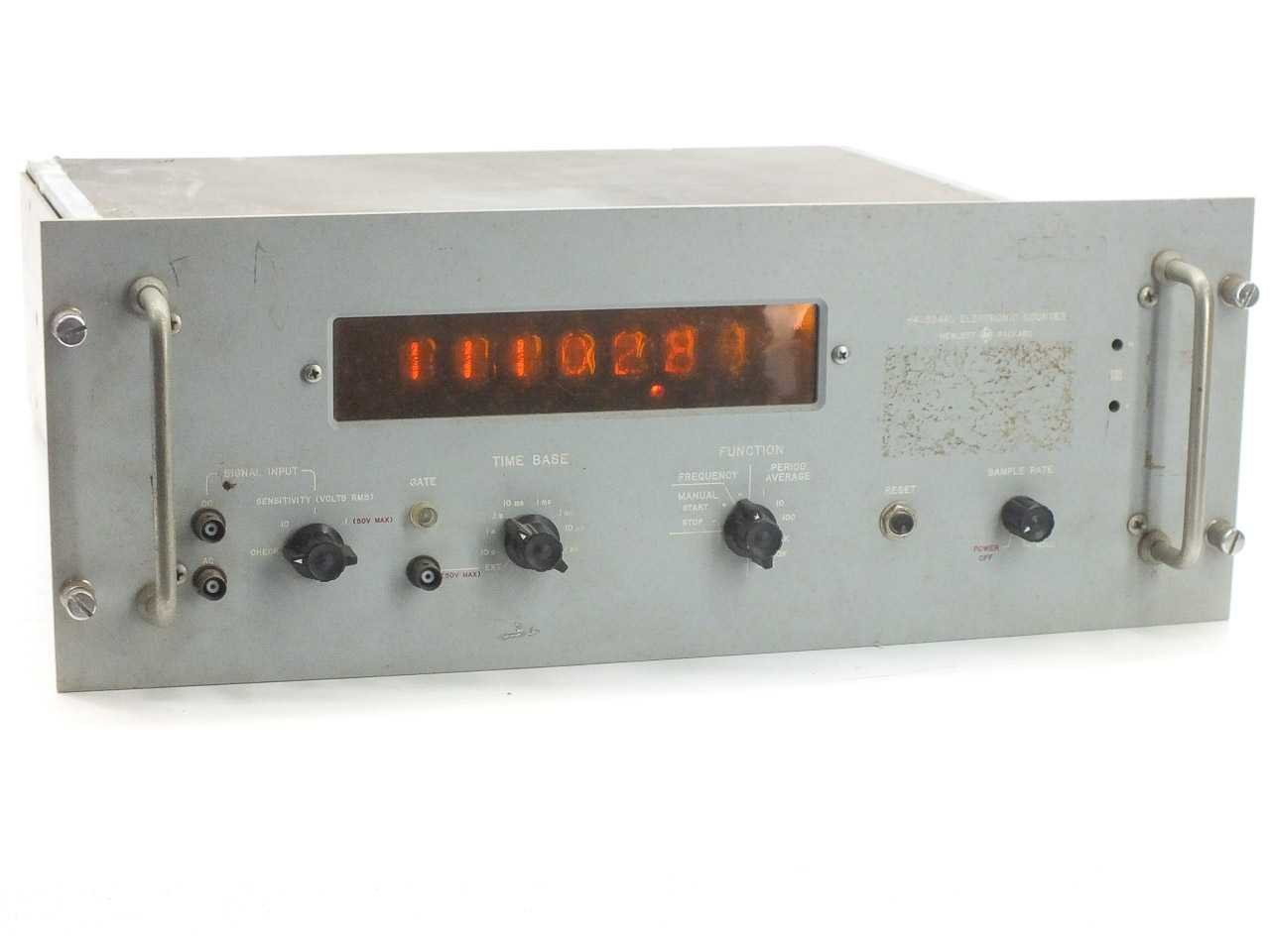 HP 5244L Electronic Counter Hewlett-Packard H41 H4I - Vintage Nixie Tubes