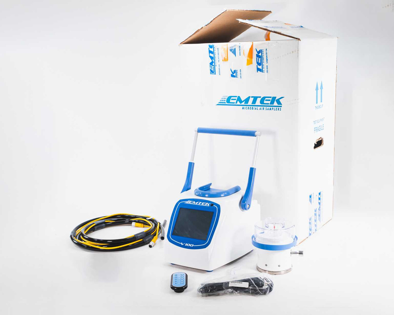EMTEK V100 Clean Room Microbial Air Sampler with RS2 Air Sampler in ...
